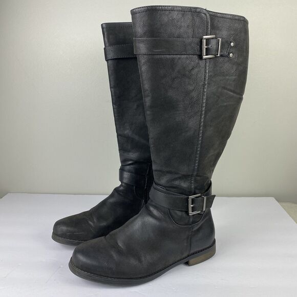torrid | Shoes | Torrid Tall Riding Boots Black Womens Sz 85 Wide Calf ...